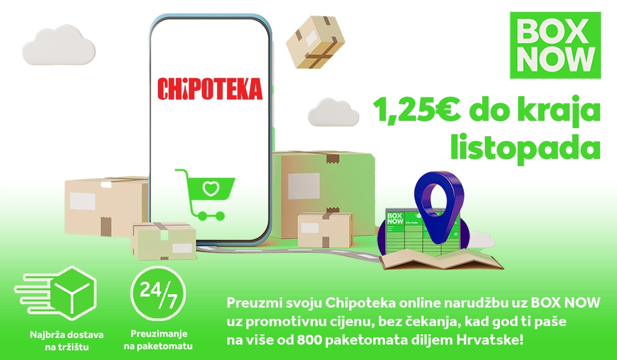 BOX NOW dostava u listopadu – samo 1,25 €! - chipoteka.hr